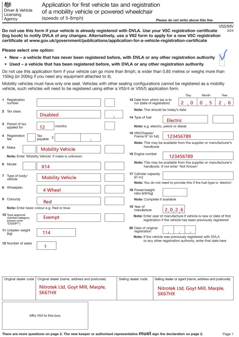 Registering A Large Class 3 Mobility Scooter With The DVLA - Zipper ...